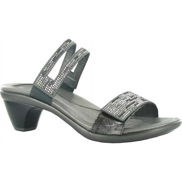 Naot | Shoes | New Naot Temper Slide Sandal In Metallic Onyx ...